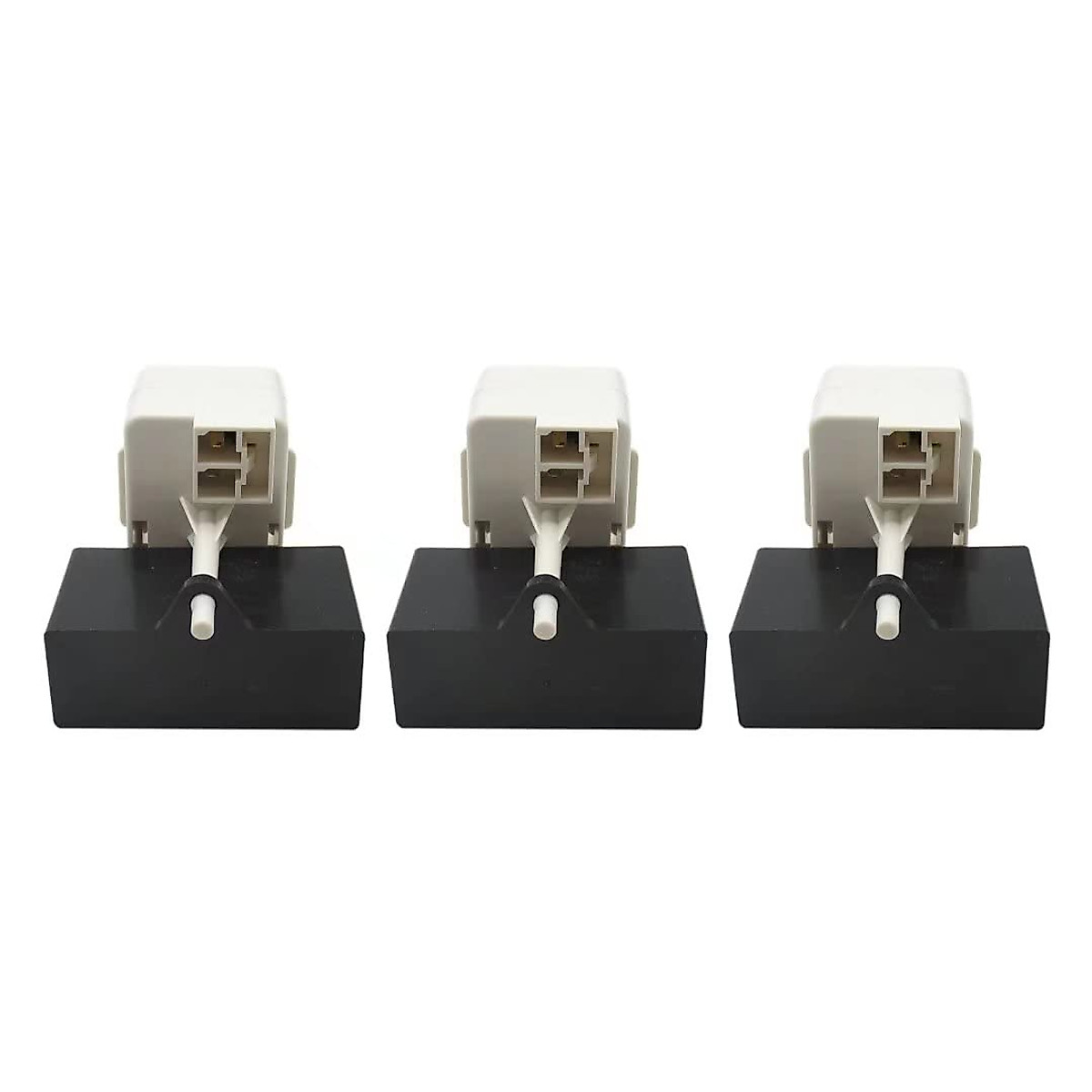 3PCS W10613606 Refrigerator Compressor Start Relay and Capacitor Compatible with Whirlpool Kenmore Refrigerator Replaces W10416065 PS8746522 67003186