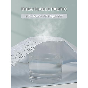 MEIYATING Women’s Panties Lace Low Rise Sexy Hipster Bikini Underwear Seamless Cute Stretch Silky Pack(Multicolor,XL)