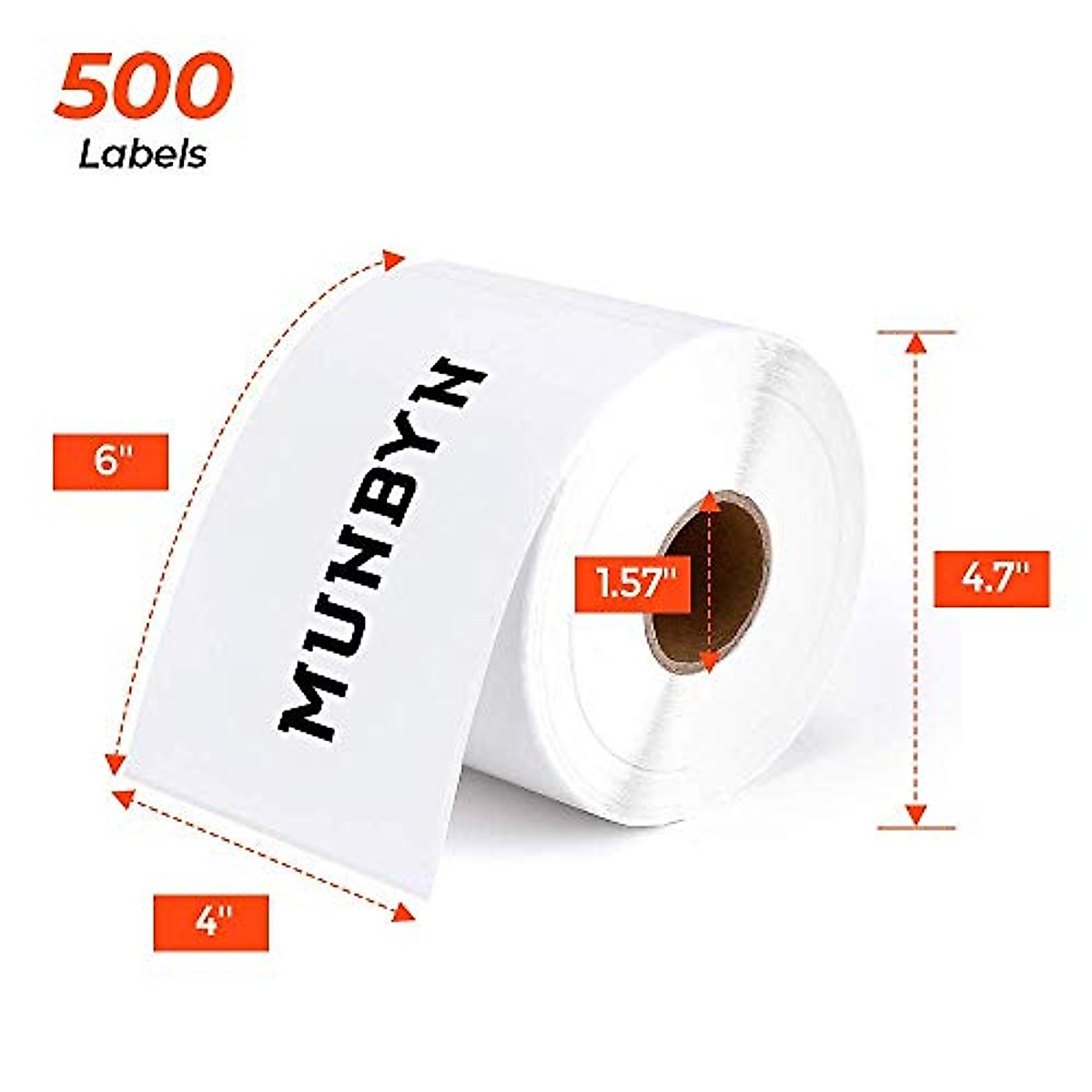 MUNBYN Shipping Label Printer, 4x6 Label Printer for Shipping Packages, USB Thermal Printer for Shipping Labels Home Small Business, with Software for Instant Conversion from 8x11 to 4x6 Labels