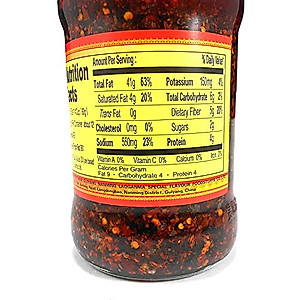 Lao Gan Ma Spicy Chili Crisp Hot Sauce Family/Restaurant Size 24.69 Oz.(700 g.)