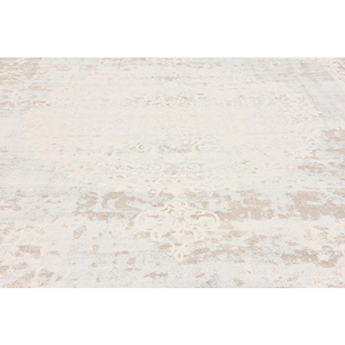 Unique Loom Traditional Classic Intricate Design with Distressed Vintage Detail, Area Rug, 10 ft x 13 ft, Light Blue/Ivory