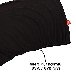 Diono Breeze 'n Shade Pack of 2 Universal Car Rear Side Window Baby Kid Pet Breathable Sun Shade Mesh Backseat, Fits Most Cars/SUVs