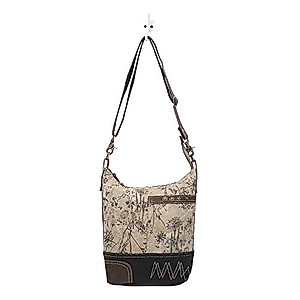 Myra Bag Solidaster Upcycled Canvas & Leather Shoulder Bag S-1525