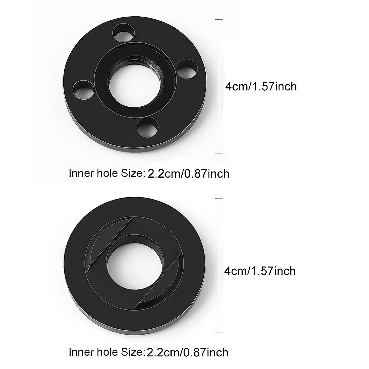 TOOLACC 4.5" 5" 5/8-11 Angle Grinder Wrench Spanner Metal Lock Nut for Compatible with Dewalt Milwaukee Makita 193465-4 Bosch Black & Decker Ryobi