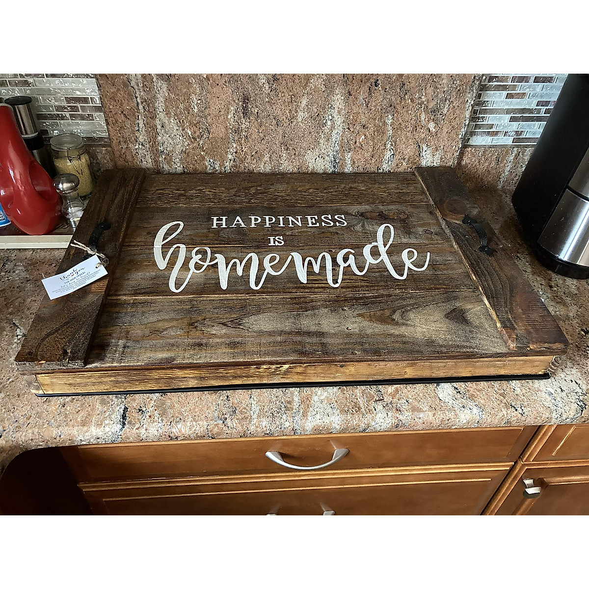 Custom Farmhouse Noodle Board Stove Cover for Gas or Electric Range