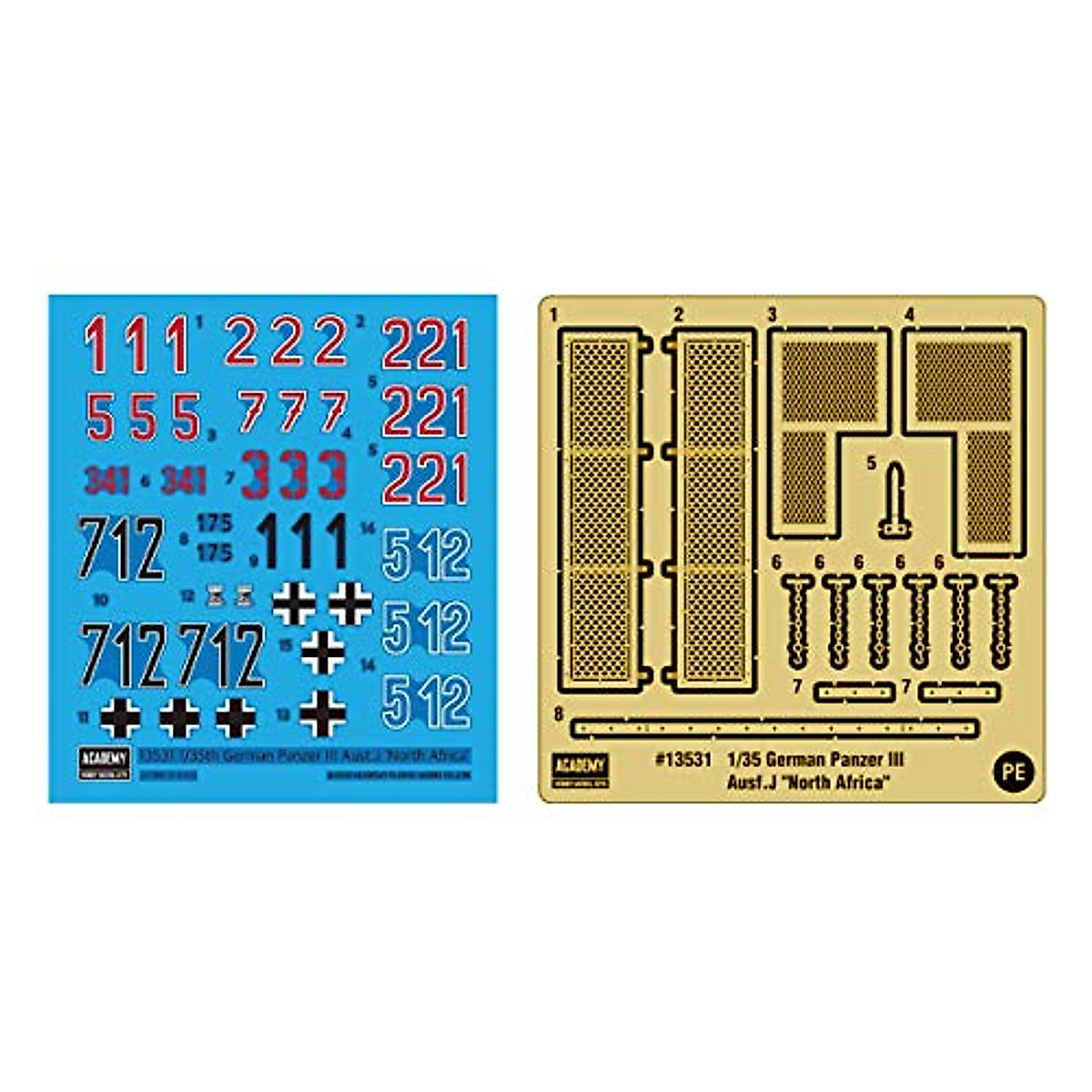 Academy 1/35 German Tank III AUSF.J North Africa #13531 Hobby Model Kits