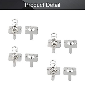 Fielect 20Pairs AA Battery Spring Plate AA Battery Positive Negative Conversion Spring Contact Nickeling Plate 13.0mmx11.5mm
