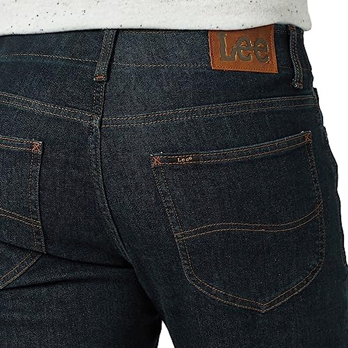 Lee Men's Extreme Motion Regular Straight Jean Night Owl 34W x 30L