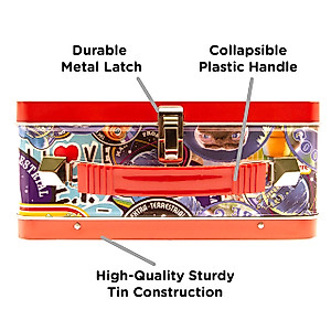 AQUARIUS E.T. Fun Box - Sturdy Tin Storage Box with Plastic Handle & Embossed Front Cover - Officially Licensed E.T. Merchandise & Collectible Gift (48288)