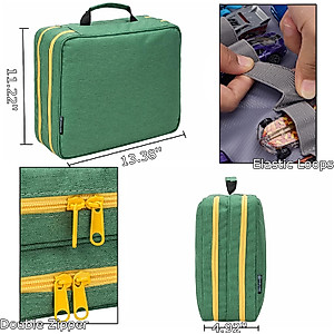 KISLANE 96 Toy Cars Storage Case Compatible with Toy Cars, Toy Cars Organizer Storage for Mini Toys, Toy Cars Car, Matchbox Cars, Small Dolls(Bag Only) (Green)