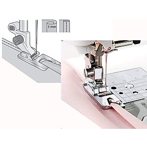 Hemming Foot Kit 6Pcs Hemmer Foot Sewing Machine Presser Foot Hemmer for Brother Singer Janome Low Shank Sewing Machine Use Rolled Hem Presser Foot