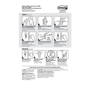 Command 17069 Wire, Large, White, 1-Hook (17069ES)