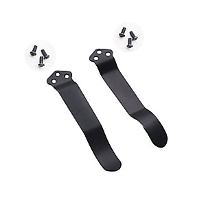 NC HAISDA 2pcs Pocket Knife Clip Portable DIY Deep Carry Practical Waist Accessories Solid Back Durable Tool (A)