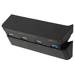 4 Port HUB for PS4 Slim, USB Hub High Speed USB 3.1 2.0 USB Extension Charger Plug and Play for PS4 Slim Gaming Console