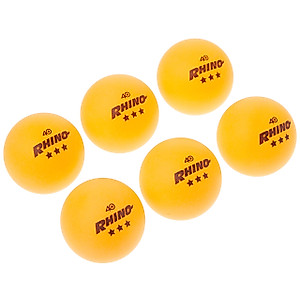 Champion Sports 3 Star Table Tennis Ball Pack, Tournament Size - Orange Ping Pong Balls, Set of 6, with 40mm Seamless Design - Professional Table Tennis Equipment, Accessories - CTTA and ITTA Approved