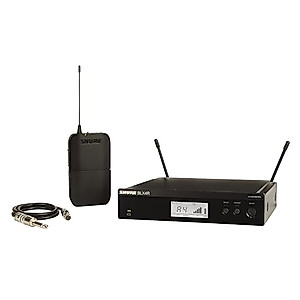 Shure BLX14R UHF Wireless System for Guitar and Bass - 14-Hour Battery Life, 300 ft Range, UHF | Includes 1/4" Jack Instrument Cable & Single Channel Rack Mount Receiver | H11 Band (BLX14R-H11)