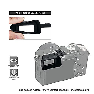 Soft Silicon Camera Viewfinder Eyecup Eyeshade for Sony A7C Alpha 7C (ILCE7CL/S) Eyepiece Eye Cup Protector