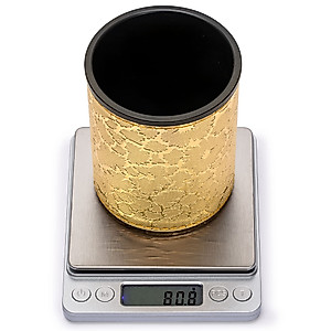 Yellow Mountain Imports Liar's Dice Golden Cup Shaker Bluffing Game - 4 Cups with 20 (16mm) Dice