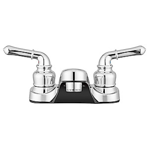 Pacific Bay Lynden Bathroom Sink Faucet - Metallic Plating Over Lightweight ABS Plastic (Chrome)