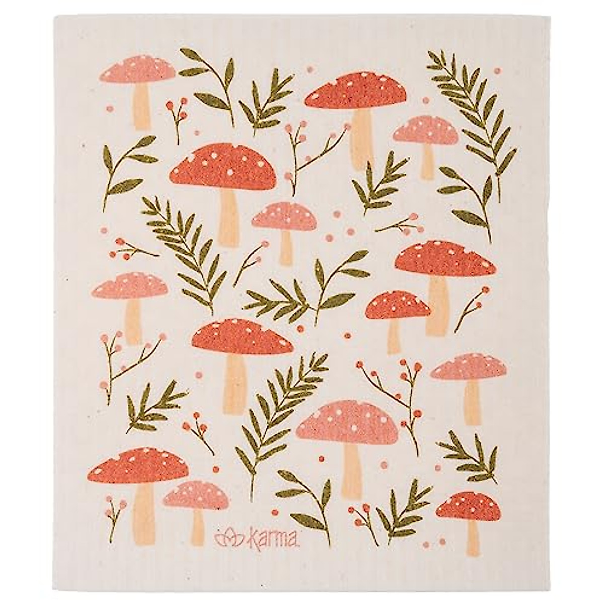 Karma Swedish Dishcloths S/4 Mushroom