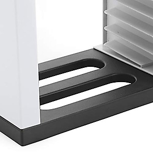 Auliuakz Disk Storage Rack -36 Games CD Disk Storage Rack Shelf Storage Tower Protective Stand for PS5 Switch