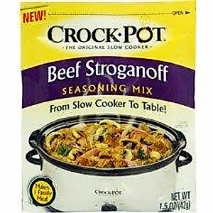 Crock Pot Beef Stroganoff Seasoning Mix (1.5 oz Packets) 3 Pack
