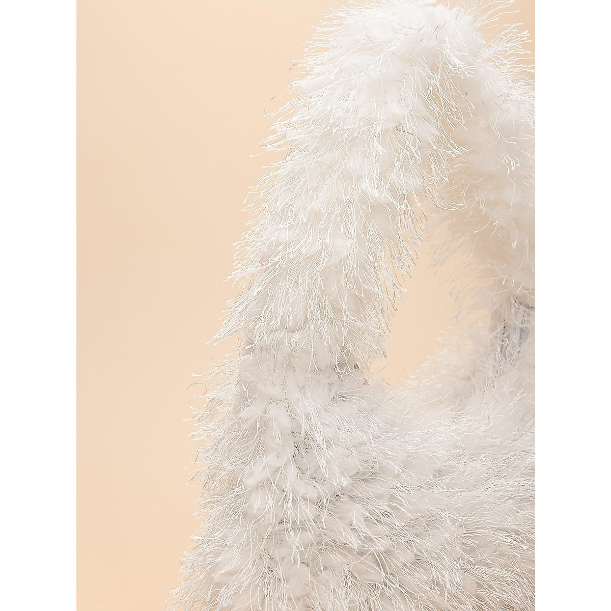 Verdusa Women's Faux Fur Fuzzy Hobo Bag Furry Handbag Purse White one-size