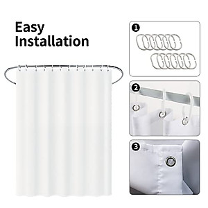 Renaiss 71x71 Inch Spa Shower Curtain Picture of Bamboo and Basalt Stones Green Leaf Bath Curtain Meditation Theraphy Relaxing Nature Scenery Cloth Fabric Bathroom Decor Set with Hooks Waterproof