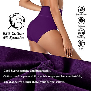 K-CHEONY Womens Underwear Tummy Control High Waisted Cotton Postpartum Panties Plus Size Maternity Ladies Briefs, XX-Large