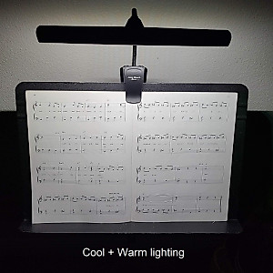 Extra Wide Clip-On Music Stand Orchestra Light- 18 LED Rechargeable USB Piano, Desk, Reading Lamp