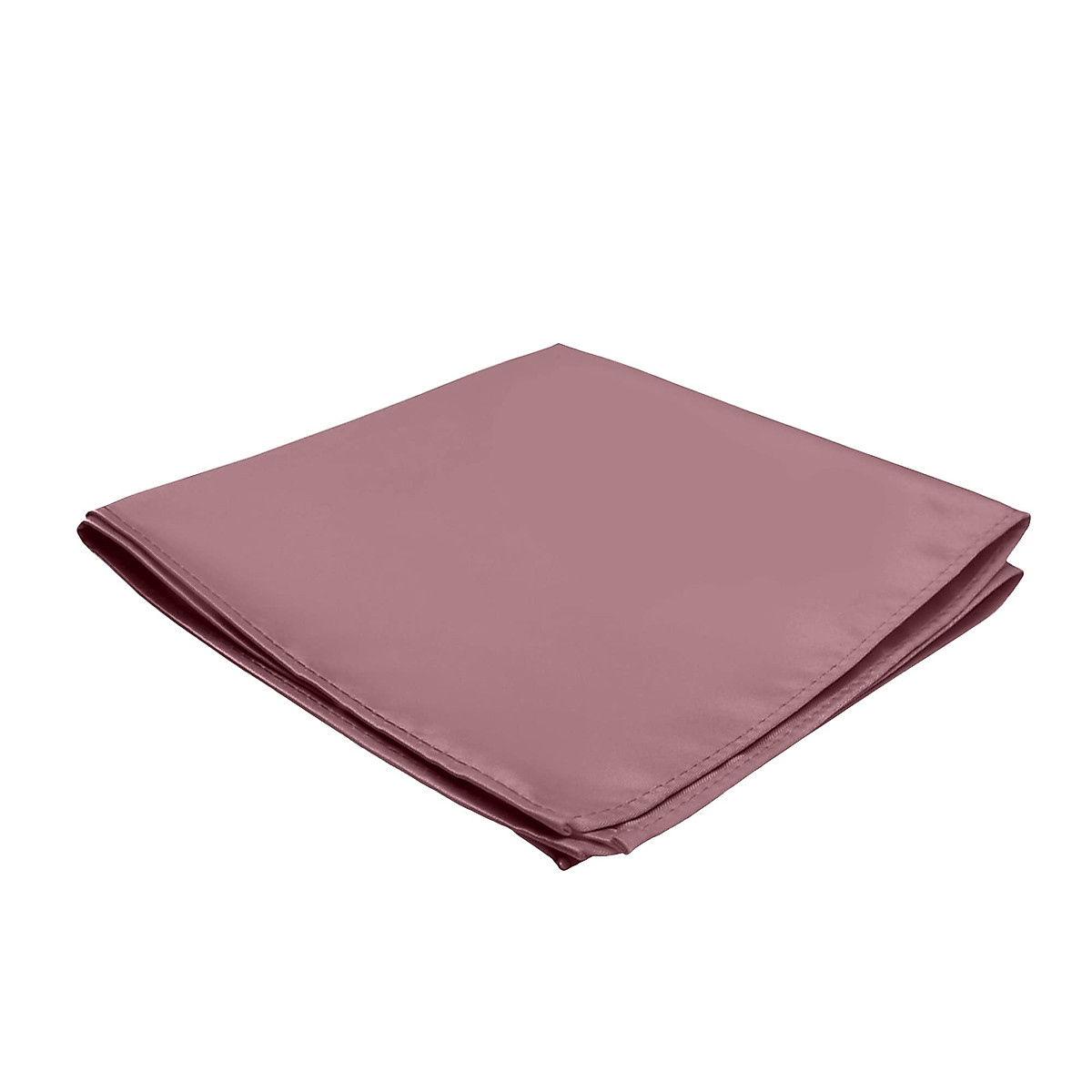 Jacob Alexander Solid Color Men's Slim Tie and Hanky Set - Dusty Rose