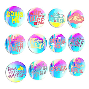 HK Studio Y2K Room Decor - Hologram Disc Teen Room Decor 6" Pack 12