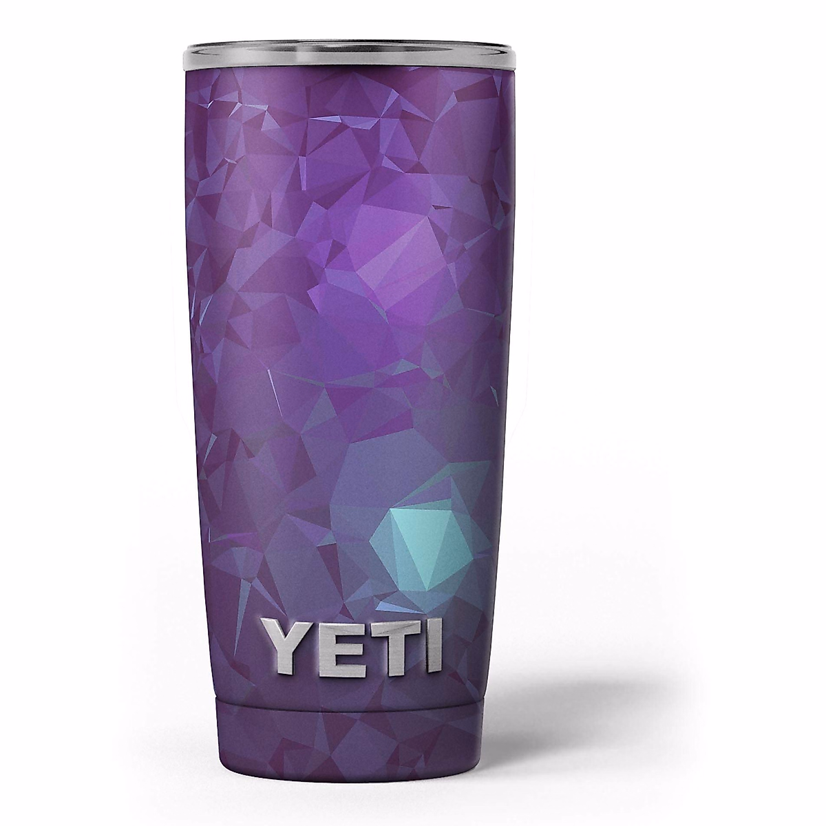 Design Skinz Purple Geometric V11 - Skin Decal Vinyl Wrap Kit Compatible with The Yeti Rambler Cooler Tumbler Cups