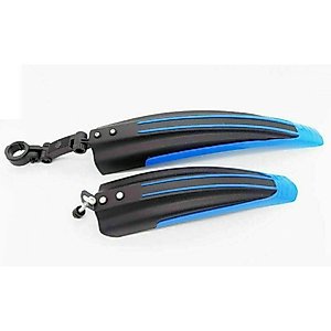 MACHSWON Bicycle Bike Cycling Bicycle Mudguard MTB Mountain Front/Rear Mud Guards Mudguard Fenders Set (Blue)