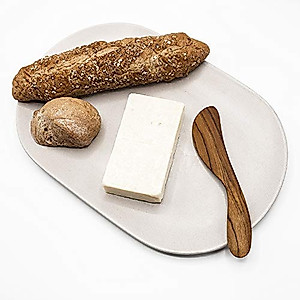 FAAY 7.5" Butter Spreaders, Eco-Friendly Condiment and Sandwich Knife from 100% Moist-Resistant Teak Wood, Super Handy Peanut Jelly Spreader Set of 4