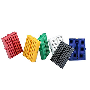 ELEGOO 6PCS 170 tie-Points Mini Breadboard kit for Arduino Proto Shield Distribution Connecting Blocks