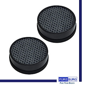 PUREBURG MD1-0039 Replacement True HEPA Filter Kit Compatible with Vornado MD1-0039 Fits Models CYLO50 CYLO51 QUBE50 Air Purifiers, H13 Activated Carbon,2-Pack
