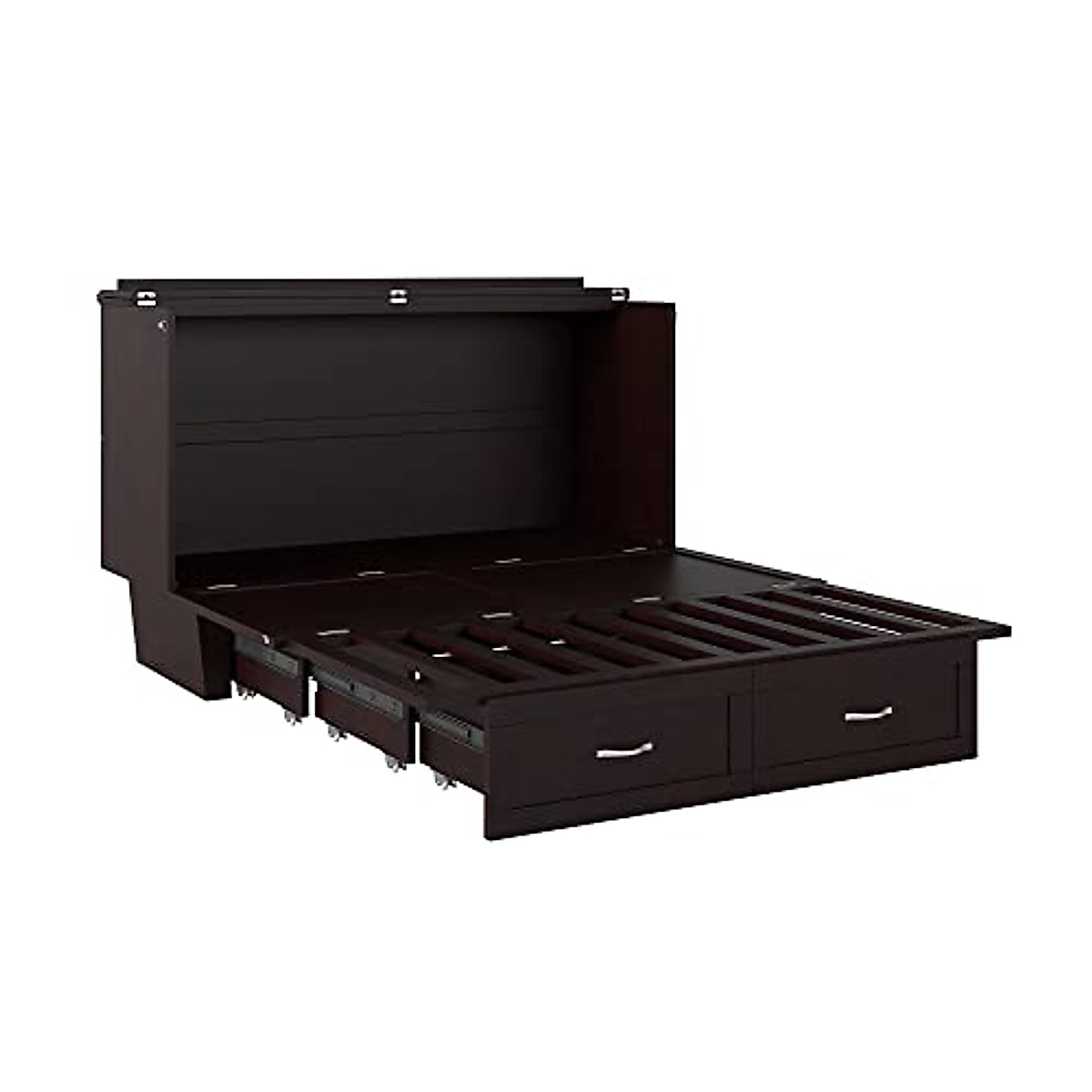 AFI Monroe Murphy Bed Chest with Charging Station, Queen, Espresso