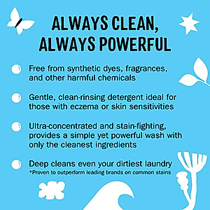 Molly's Suds Original Laundry Detergent Powder | Natural Laundry Detergent for Sensitive Skin | Earth-Derived Ingredients, Stain Fighting | 120 Loads