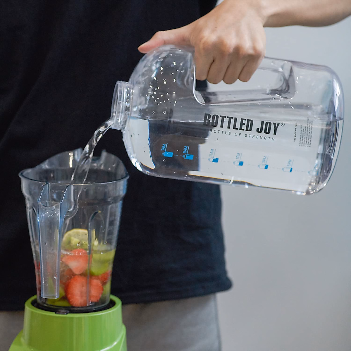 Student 1 Gallon Large Capacity Water Bottle with Time Marker, Reusable, Motivational, Leak-proof, BPA Free Sports Water Jug for Fitness, Gym, Running, Office, Home, Outdoor Sports, Cycling, Camping