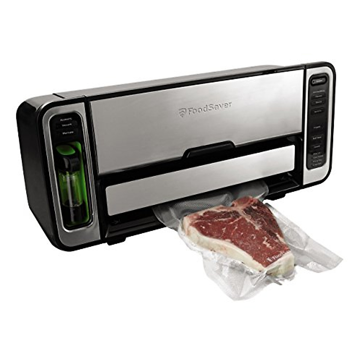 FoodSaver Vacuum Sealer Machine with Express Vacuum Seal Bag Maker with Sealer Bags and Roll and Handheld Vacuum Sealer for Airtight Food Storage and Sous Vide, Silver