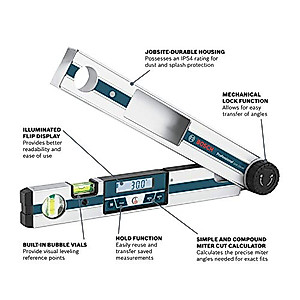 BOSCH 4-in-1 Digital Angle Finder GAM 220 MF