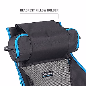 Helinox Chair Two Ultralight, High-Back, Collapsible Camping Chair, Black, with Pockets