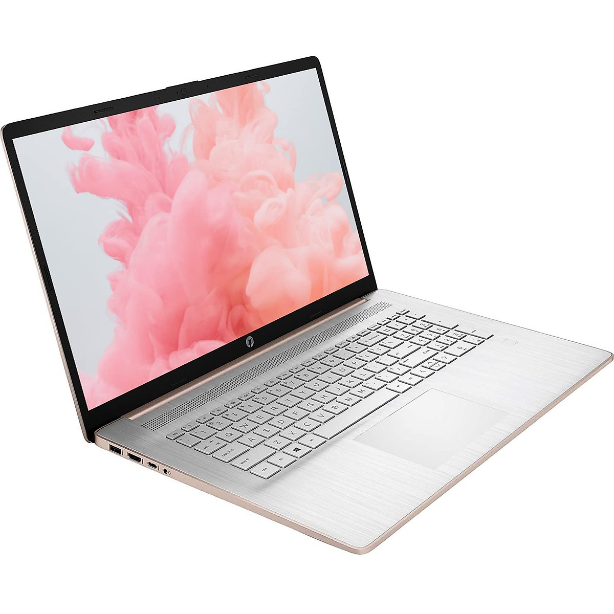 2022 HP Pavilion Laptop, 17" HD+ (1600 x 900) LED Display, AMD Athlon Silver Processor, Radeon Graphics, 16GB RAM, 1TB PCIe SSD, Fingerprint Reader, Wi-Fi 6, BT 5.0, Windows 10, Rose Gold (Renewed)
