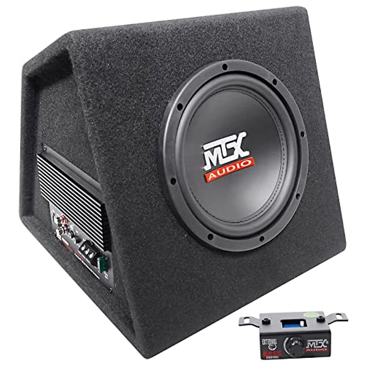 MTX AUDIO RTP8A 8" 120W Car Loaded Subwoofer Enclosure Amplified Box Vented
