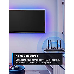TP-Link Tapo Smart LED Light Strip, 50 Color Zones RGBIC, Sync-to-Sound, 16.4ft Wi-Fi LED Strip Works w/ Alexa & Google, IP44 PU Coating, Trimmable, 2 Yr Warranty (Tapo L920-5)