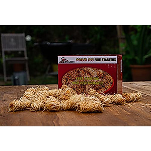 BBQ Dragon Egg Fire Starter-50 Pack Fire Starters for Fireplace-Ultra Fast, Long Lasting Charcoal Starter-Waterproof, Natural Fire Starters for Wood Stove, Campfire, Fire Pit, Charcoal Grill, Fatwood