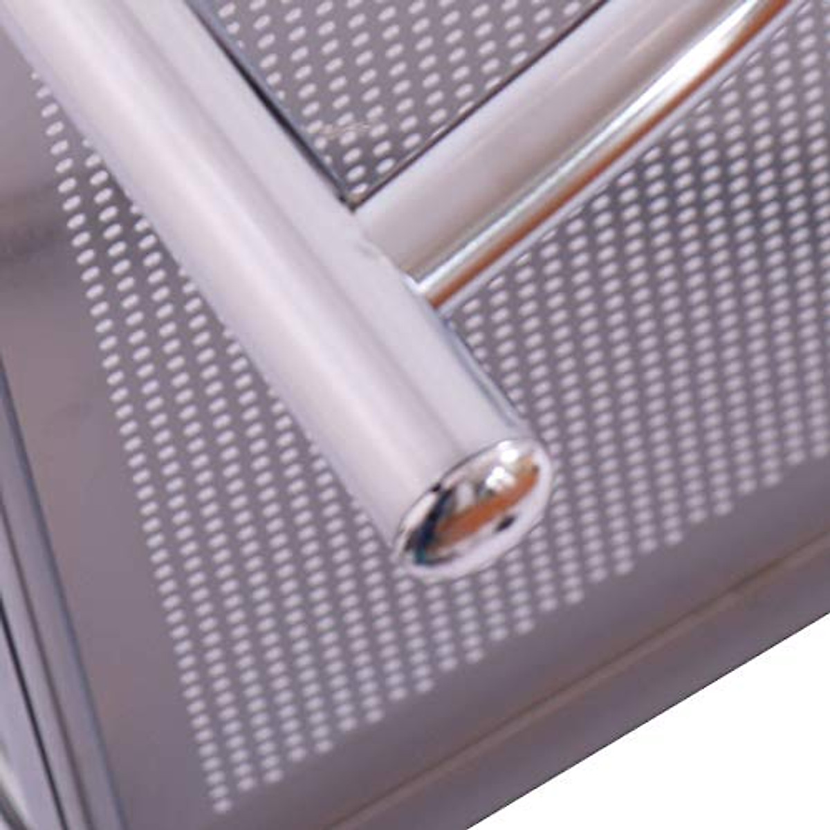 Bathroom Shelf with Towel Bar Shower Organizer Waterjoy Wall Mounted Chrome Towel Rack 2-Tier Toilet Bathroom Storage Rack, Rustproof