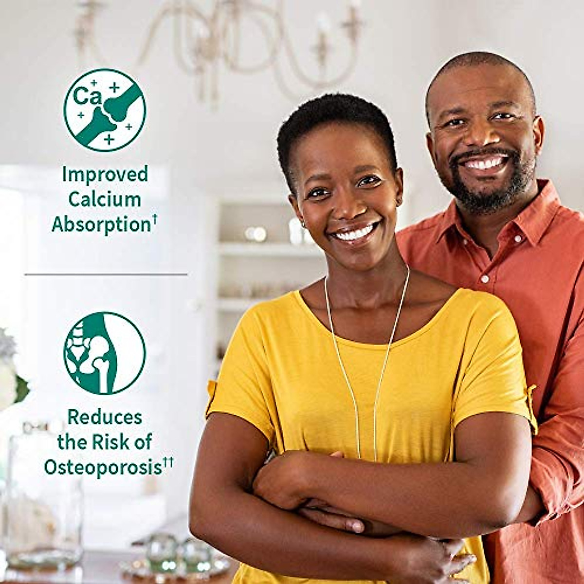 Garden of Life Dr. Formulated Stronger Bones, Organic Calcium Supplement with Vitamin D & Vitamin K, Supplements for Women and Men, 150 Vegetarian Tablets