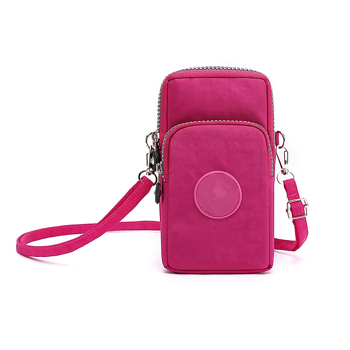 ZGMYC 3-Layers Cellphone Pouch Wristlet Purse Waterproof Sports Armband Shoulder Bag Wallet